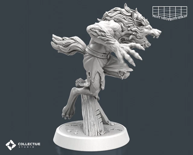 LOUP-GAROU MINIATURE LYKANER Ikonisches Monster pour Ttrpg's De D&d 5e ...