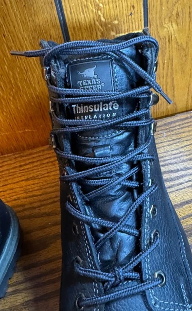 TEXAS STEER STEEL TOE WATER RESISTANT SNOW BOOT/ Oil Resistant Mens ...