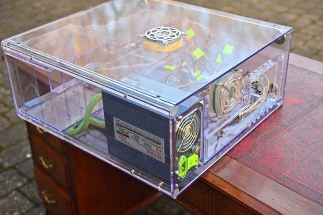 VINTAGE TRANSPARENT ACRYLIC ATX Pentium 4 PC case £79.00 - PicClick UK