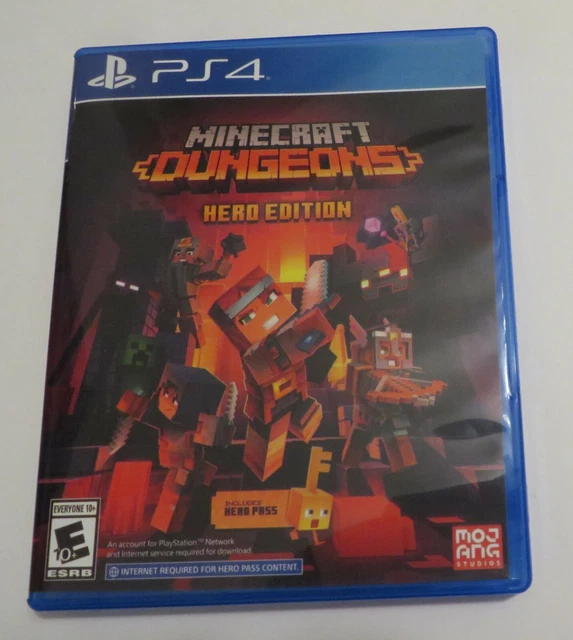 REPLACEMENT CASE (NO GAME) Minecraft Dungeons Hero Edition Playstation ...