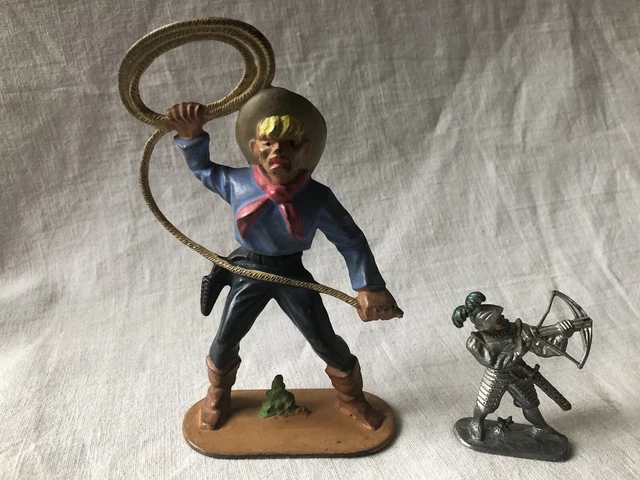 FIGURINE JEAN HOEFLER BIG west germany : cow-boy au lasso Billy. Grande ...