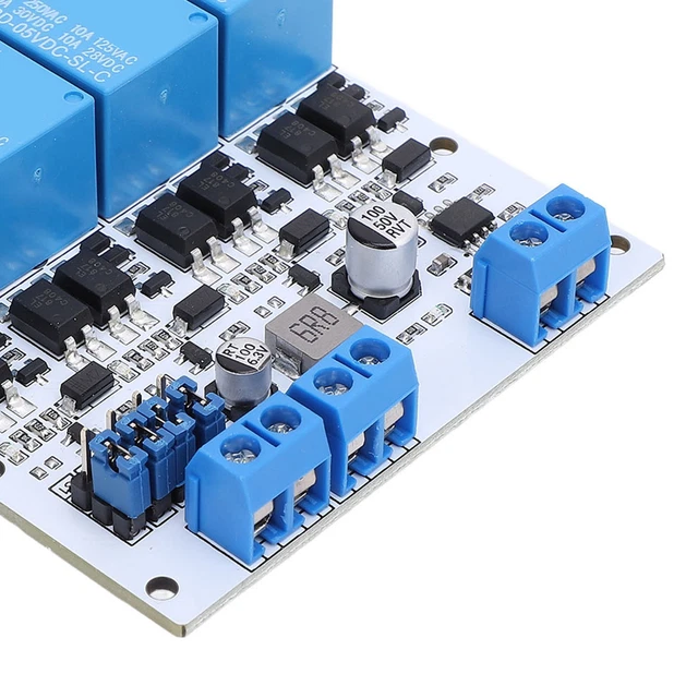 RELAY MODULE WITH Optocoupler GPIO Relay Module 4 Channel High Low ...