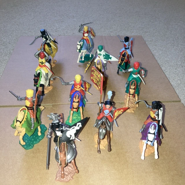 VINTAGE TIMPO MOUNTED Medieval English Knights X 11 £69.99 - PicClick UK