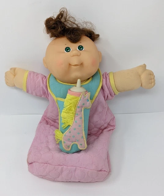 CABBAGE PATCH SIPPIN Baby Bottle Vtg OK Factory Cornsilk Doll Sipping ...