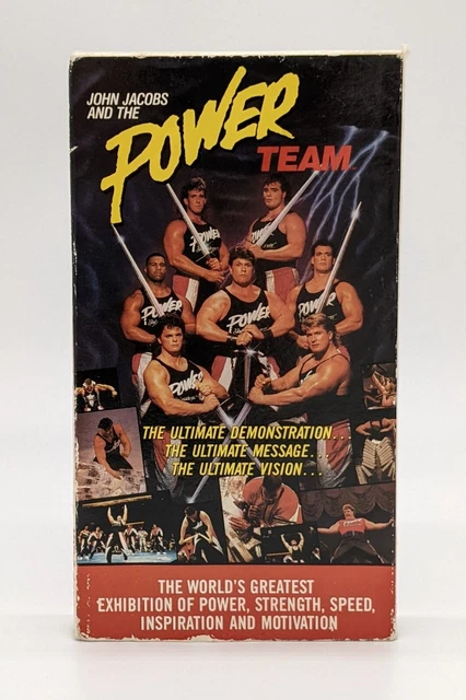 JOHN JACOBS THE Power Team VHS Ultimate Demonstration Message Vision ...