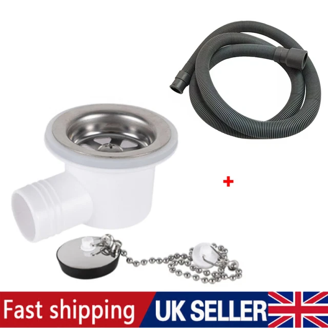 DOMETIC SMEV WASTE Fitting Angled with 20mm 3/4" Flexi Hose 9600050027 ...