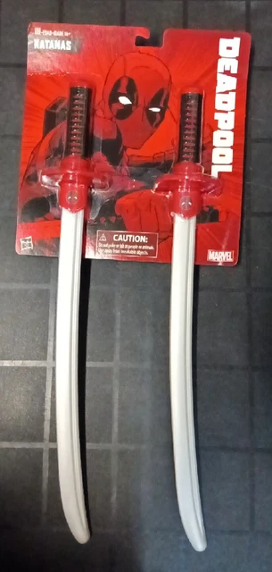 DEADPOOL 20 INCH Swords, Katanas with a 14 inch Blade, Hasbro, NEW $19. ...