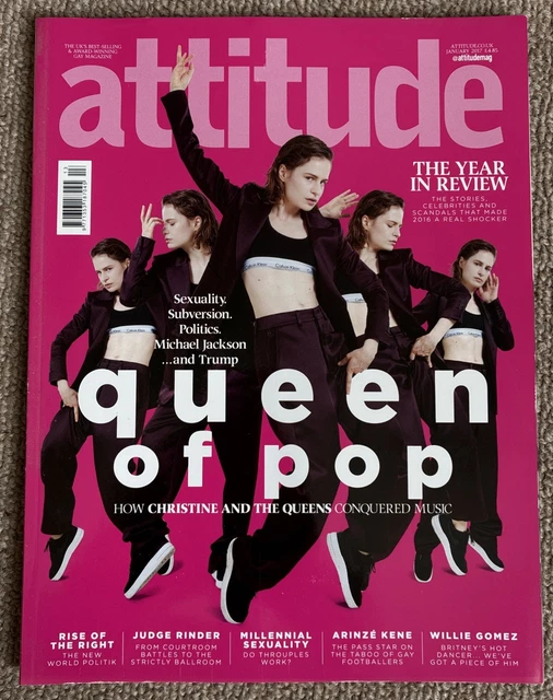 ATTITUDE MAGAZINE ~ Christine And The Queens ~ January 2017 ~ Issue 278 £12.92 - PicClick UK