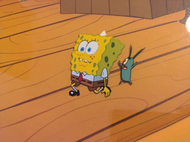 SPONGEBOB ANIMATION CEL Nickelodeon Production art CARTOON NETWORK ht1 ...