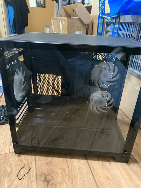 IONZ PC GAMING Case Micro ATX Mid Tower (with 3 x ARGB Fans, Black) £54 ...