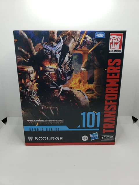 TRANSFORMERS STUDIO SERIES Leader Class SCOURGE Figure #101 Rise of the ...
