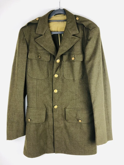 WWII WW2 US Army Military Class A Service Coat Jacket Uniform Wool ...