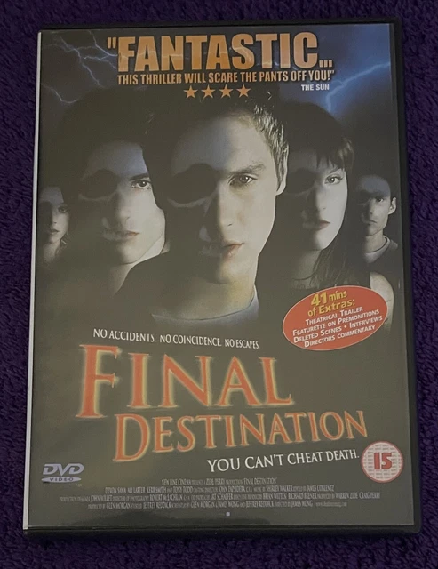 FINAL DESTINATION DVD Horror (2000) Devon Sawa FREE UK P&P EUR 4,61 ...
