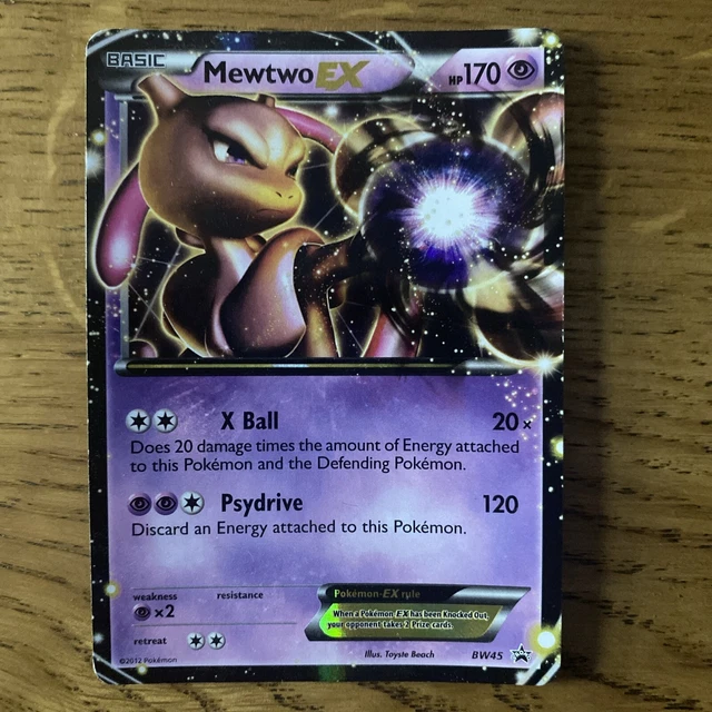 POKEMON TCG MEWTWO EX - BW45 Black Star Promo MP. £0.99 - PicClick UK
