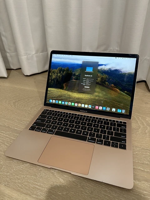 APPLE A1932 2018 Macbook Air Intel 1.6ghz 256g Ssd 8gb Ram Rose Gold ...