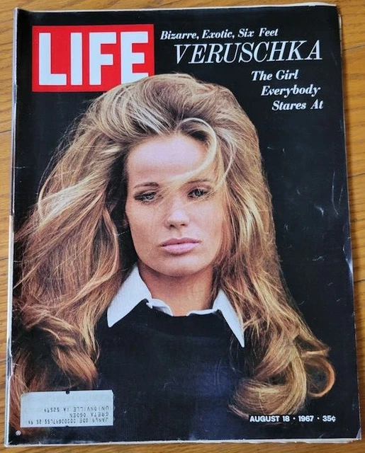LIFE MAGAZINE-AUGUST 18, 1967-Veruschka, Super Model-Planet of the Apes ...