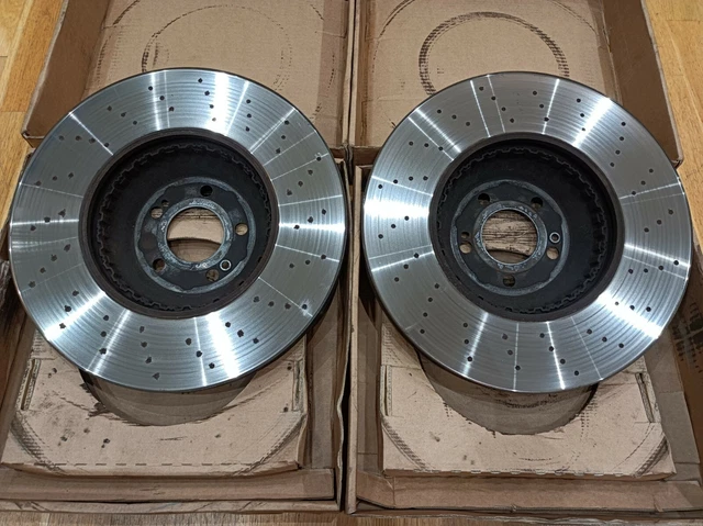 GENUINE MERCEDES-BENZ W222 S-Class FRONT AMG Brake Discs X2 A2224215100 ...