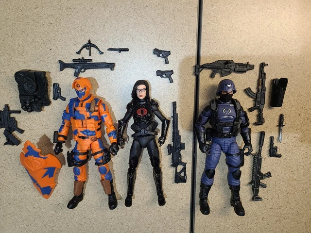 GI JOE CLASSIFIED Series Alley Viper, Baroness and CrobraOfficer figure ...