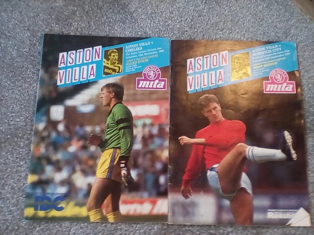 ASTON VILLA PROGRAMMES . A Must For Any True Villian £0.49 - PicClick UK