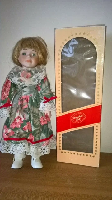 12& PORCELAIN DOLL Catherine Knightsbridge collection 1980s floral long ...