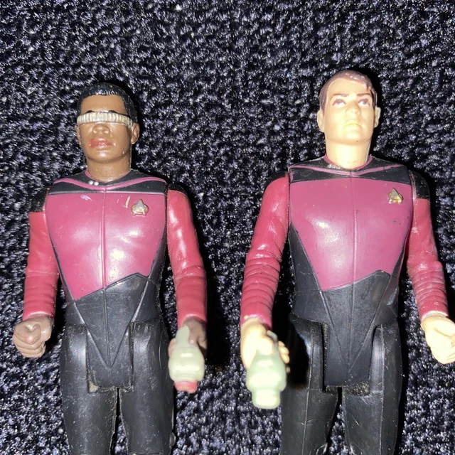 STAR TREK 1988 próxima generación comandante William Riker y Jordy EUR ...