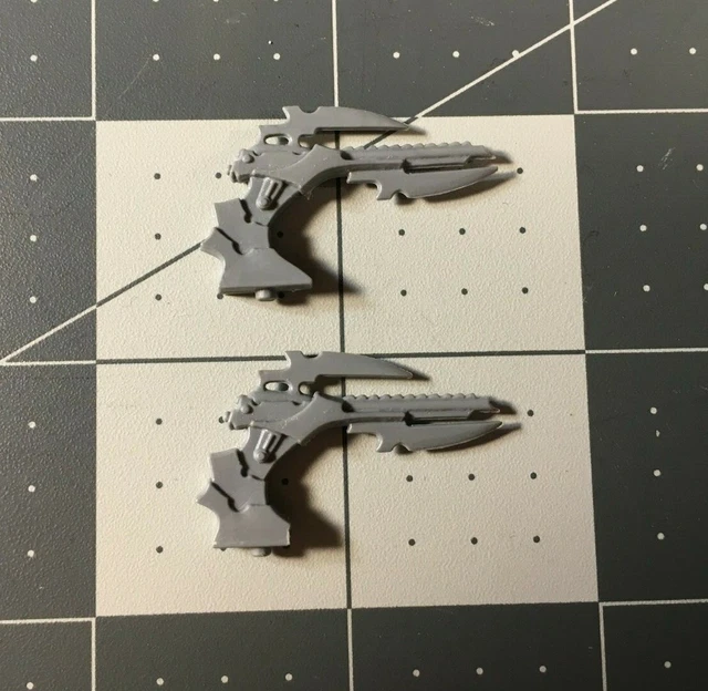 WARHAMMER 40K DARK ELDAR SPLINTER RIFLE x2 jetbike bits Drukhari GW ...