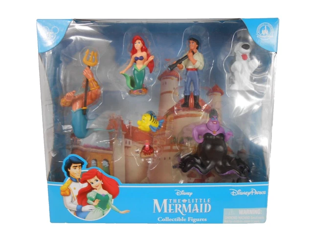 DISNEY PARKS THE Little Mermaid Collectible Figures Set of 7 Ursula ...