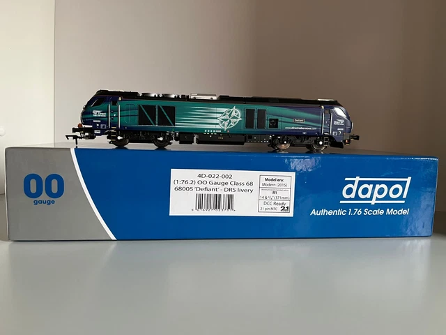 DAPOL 2D-022-002 OO Gauge Class 68 'Defiant' 68005 DRS Livery DCC Ready ...