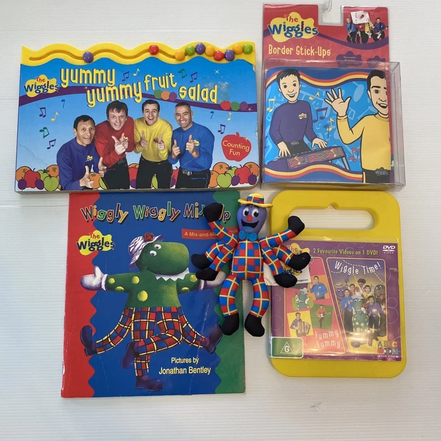 THE WIGGLES ORIGINAL Cast Bundle Counting Board Book Wiggly Wiggly Mix ...