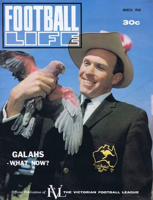 MARCH 1968 VFL Football Life Magazine Bob Skilton South Melbourne Swans ...