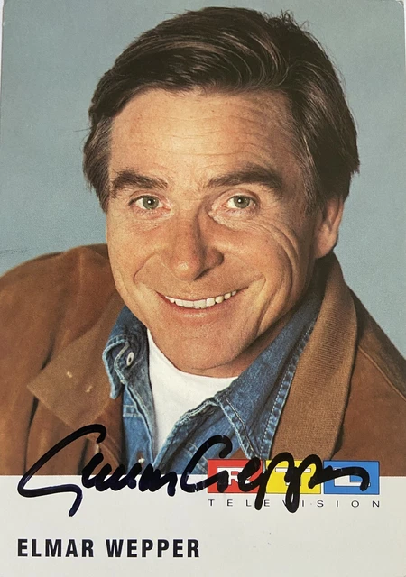 ELMAR WEPPER SIGNIERT Karte Original Unterschrift Signatur Autogramm ...
