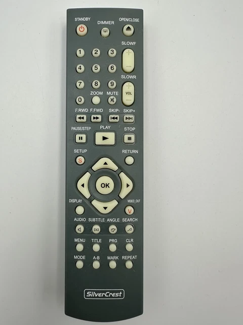 SILVERCREST KH 6506 Remote Control - Used, Fully Functional for DVD/HDD ...