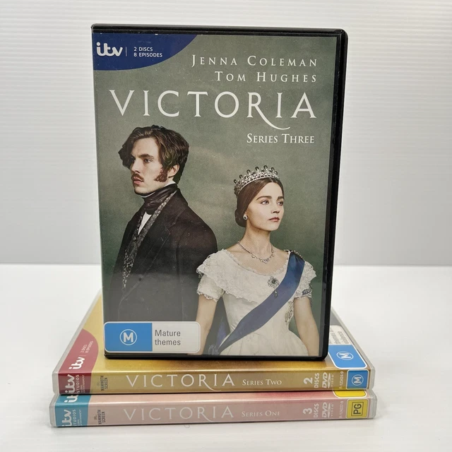 VICTORIA COMPLETE SERIES 1 2 3 DVD Jenna Coleman Rufus Sewell Tom ...