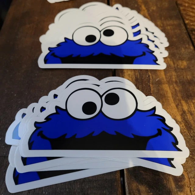 2 STICKER PACK Cookie Monster Graphic Vinyl Decal Sticker Made in the ...