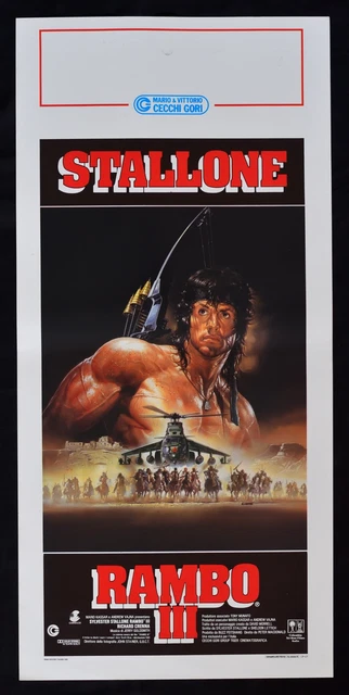 AFFICHE RAMBO III 3 Sylvester Stallone Richard Crenna Jerry Goldsmith ...