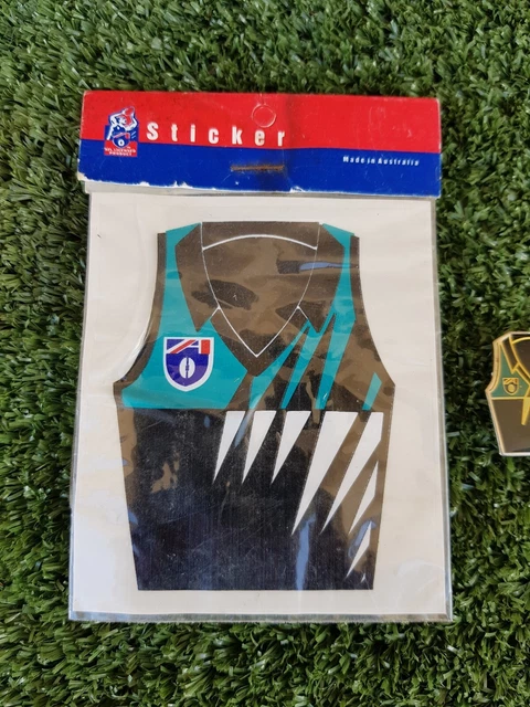 VINTAGE 1990S AFL Badge and Sticker Port Adelaide $10.00 - PicClick AU