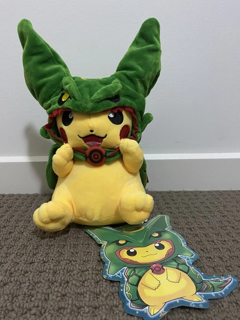 PIKACHU RAYQUAZA PONCHO Pokemon Center Skytree Original Plush Plushie japan $75.00 - PicClick AU