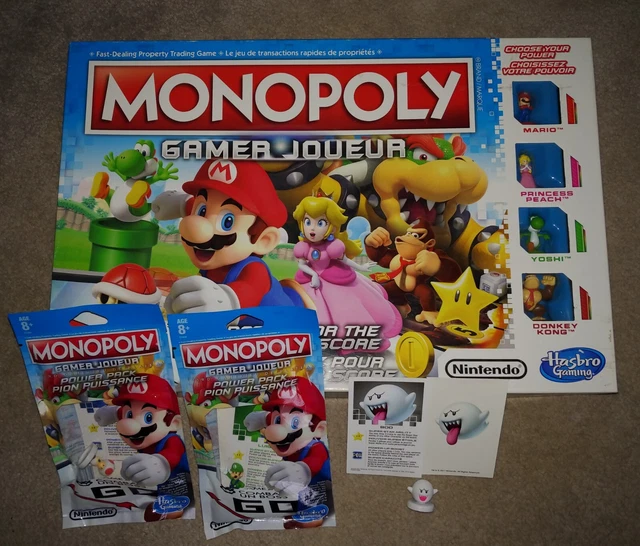 MONOPOLY GAMER SUPER Mario Edition with TOAD, LUIGI & BOO - HASBRO ...