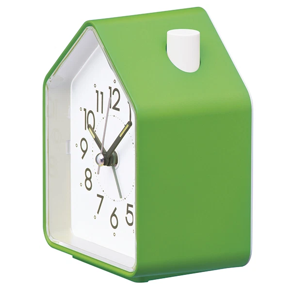 SEIKO ALARM CLOCK Pyxis Analog Nature Sound Birds chirping Snooze Green ...