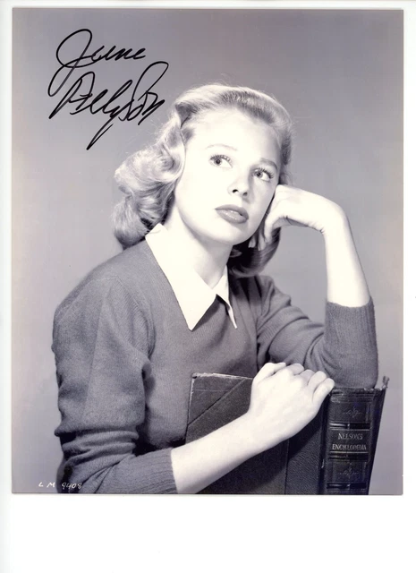HANDSIGNIERTE 8X10 FOTO Schauspielerin Singer June Allyson EUR 61,40 ...