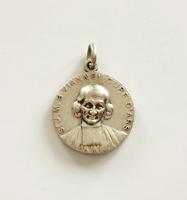 MAMA-ESTELLE ANCIENNE MÉDAILLE Curé d'Ars Vianney Vierge Rosa Mystica ...