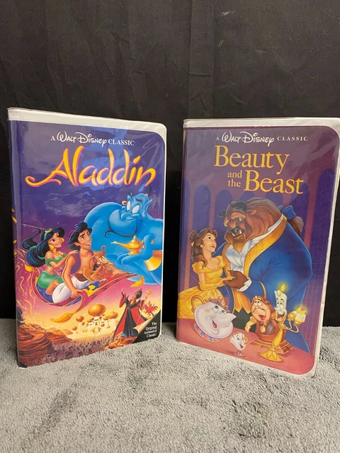 WALT DISNEY BEAUTY and The Beast & Aladdin VHS BUNDLE FREE SHIPPING £9. ...