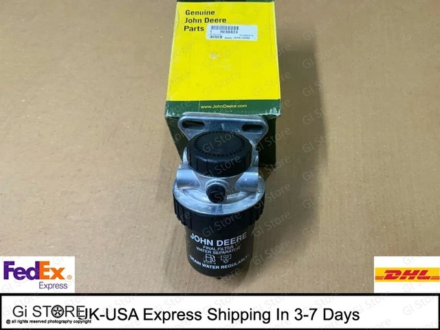 RE66824 FUEL FILTER Fits John Deere -OEM Genuine Part +Free Ship £80.26 ...
