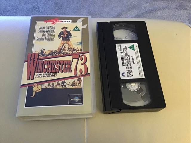 WINCHESTER 73 STARRING James Stewart - VHS Video Movie Cassette Tape ...