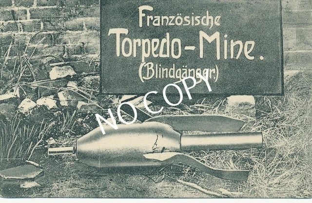 FOTO PK WK I Französische Torpedo Miene Blindgänger H1.16 EUR 34,90 ...