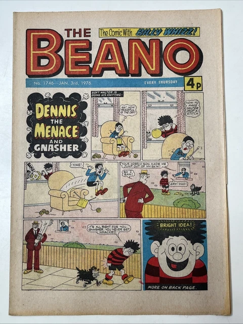 BEANO COMIC - JANUARY 3rd 1976 - 50th Birthday Gift - Vintage 70s Comic ...