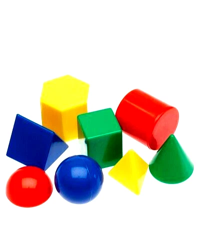 10 MINI GEOSOLIDS 3D Shapes Maths Teacher Resource Geometric Solids ...