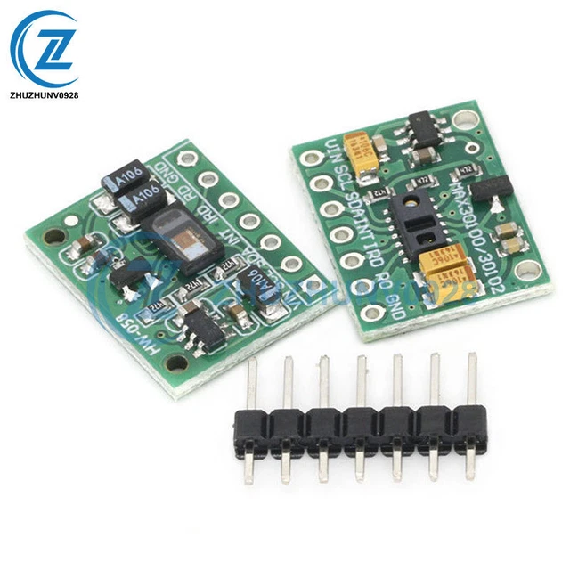 MAX30102/MAX30100 HEART RATE Breakout Sensor Blood Oxygen Transducer ...