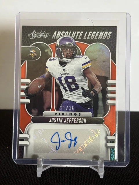 2023 JUSTIN JEFFERSON Absolute Legends Auto 32/35 $240.00 - PicClick AU