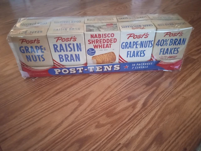 VINTAGE POST TENS Cereal Boxes-Raisin Bran-Vintage 1940's Exl ...